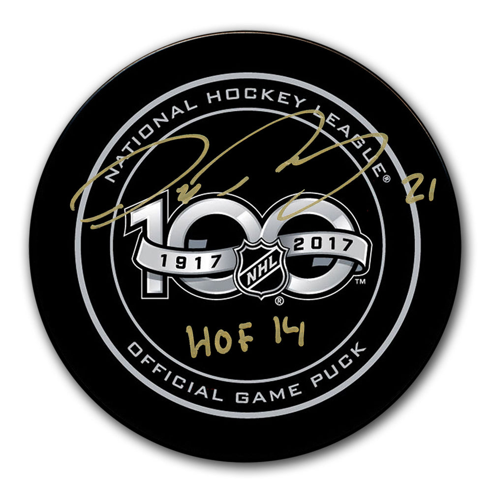 Peter Forsberg NHL Top 100 HOF Autographed Puck