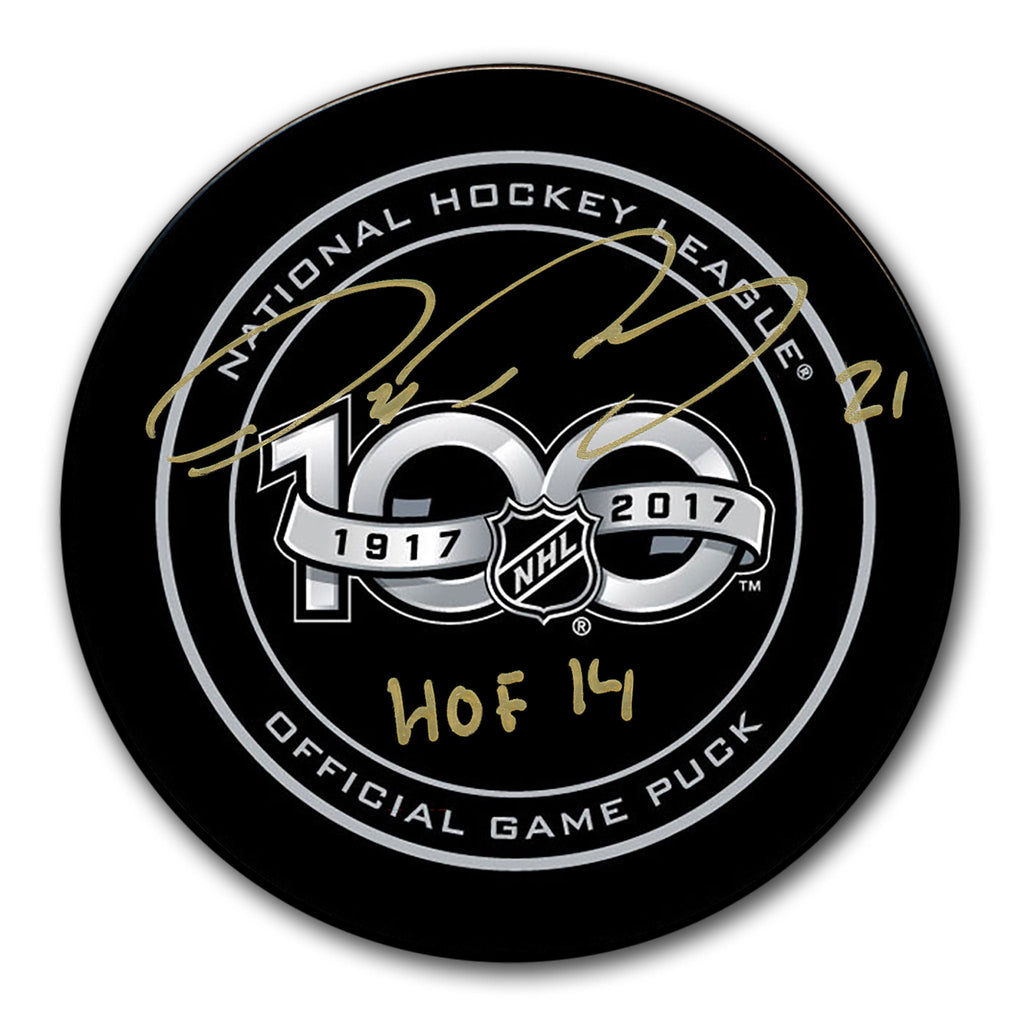 Peter Forsberg NHL Top 100 HOF Autographed Puck