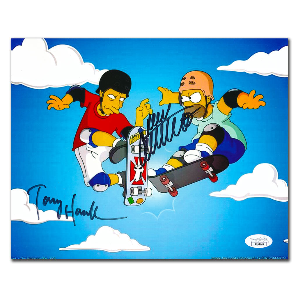 Tony Hawk & Dan Castellenetta THE SIMPSONS Homer vs Tony Hawk Skateboa ...